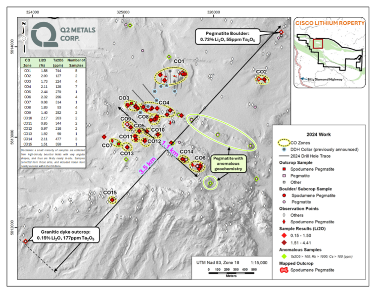 Q2 Metals Confirms Lithium Mineralization at Eight New Zones Discovered ...